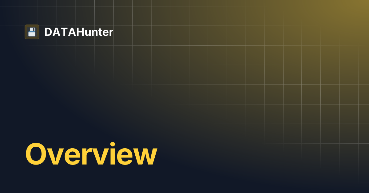 Overview | DATAHunter